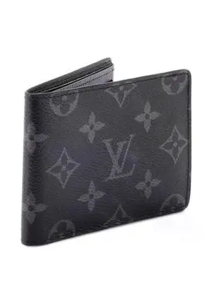 LOUIS VUITTON Multiple Wallet Monogram Eclipse Canvas Small Wallets
