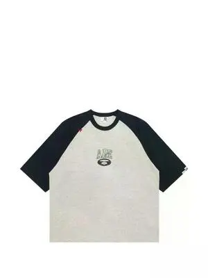 AAPE BY *A BATHING APE Aapeunvs Graphic-print Raglan T-shirt - Grey