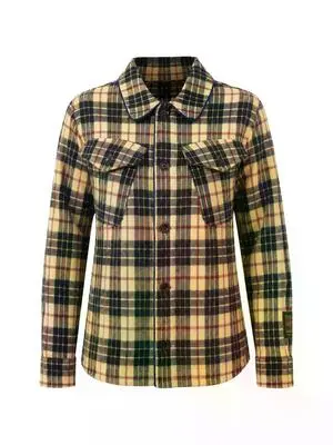PIERRE-LOUIS MASCIA Tartan Wool Shirt - Yellow
