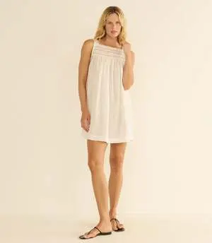 DÔEN Bea Dress Mini Dress - Salt
