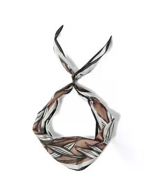Brunello Cucinelli Printed Silk Foulard - Neutrals