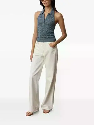 Ralph Lauren Cable-knit Halterneck Sweater