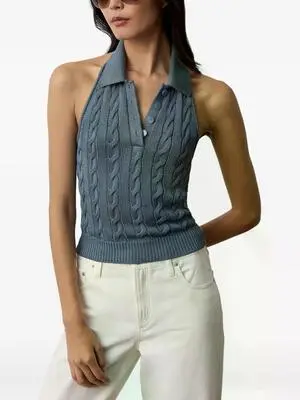 Ralph Lauren Cable-knit Halterneck Sweater