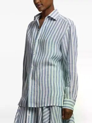 Ralph Lauren Striped Linen Capri Shirt
