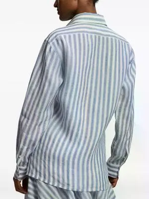 Ralph Lauren Striped Linen Capri Shirt