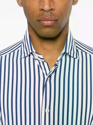 XACUS Vertical-stripe Long-sleeve Shirt