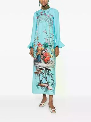 PHILIPPA 1970 Graphic Print Dress