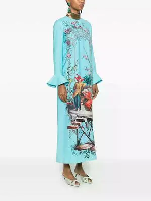 PHILIPPA 1970 Graphic Print Dress