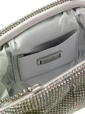 Luisa Spagnoli Crystal Embellished Ruched Clutch Bag