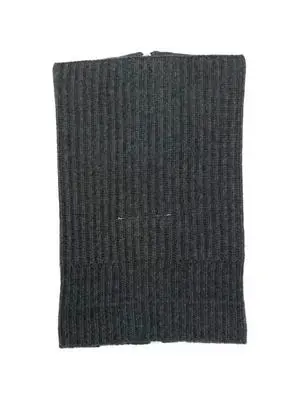 MAISON MARGIELA Ribbed Knit Zip-up Neck Warmer