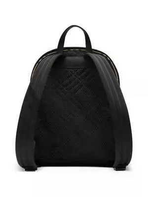 Burberry Check Trim Backpack - Black