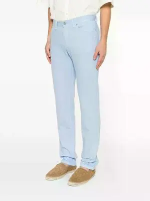 Brioni Five-pocket Jeans With Logo Patch