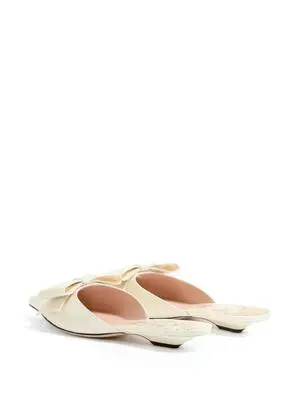 Valentino Garavani Bow Detail Kidskin Mules
