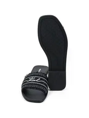 Karl Lagerfeld Skoot Iii Border Flat Sandals