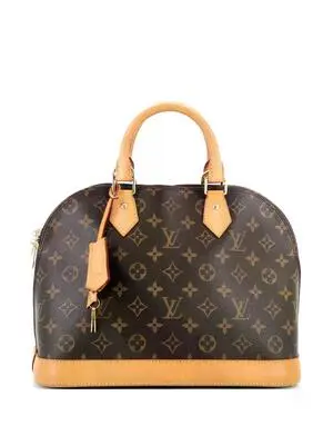 LOUIS VUITTON Alma Pm Monogram Canvas Satchel - Brown