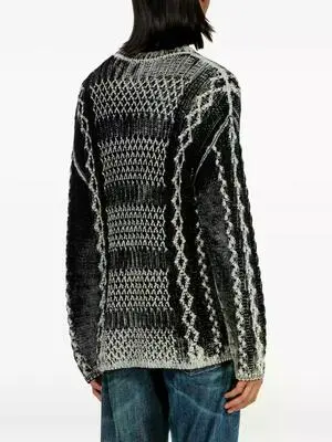 DIESEL® Oval D Cable Knit Sweater