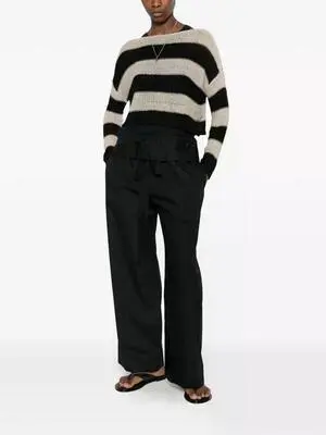 Enza Costa Peplum Drawstring Trousers