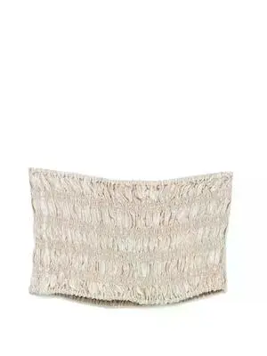 Enza Costa Textured Satin Smock Top