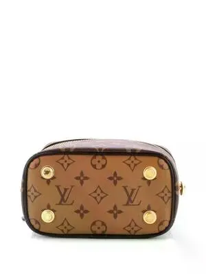 LOUIS VUITTON Reverse Monogram Canvas Pm Satchel - Brown
