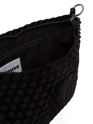 BLAUER. Woven Logo-patch Clutch Bag