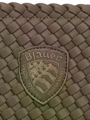 BLAUER. Woven Logo-patch Clutch Bag