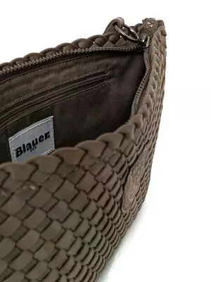 BLAUER. Woven Logo-patch Clutch Bag