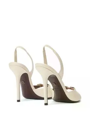 Roberto Cavalli Jeweled Pleated Sandals