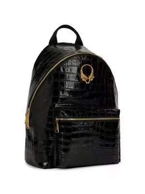 Roberto Cavalli Crocodile-effect Tiger Tooth Backpack