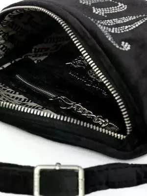 Juicy Couture Rhinestone Logo Velvet Belt Bag