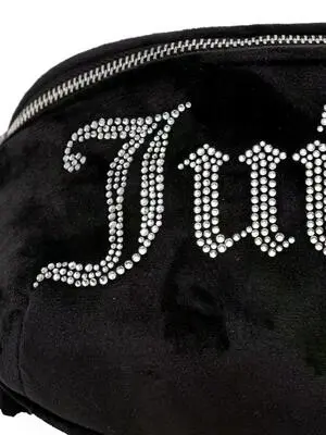 Juicy Couture Rhinestone Logo Velvet Belt Bag