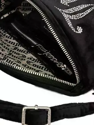 Juicy Couture Rhinestone Logo Velvet Belt Bag