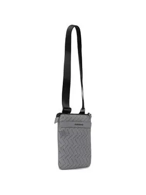 Armani Exchange Logo Plaque Messenger Bag - Grey