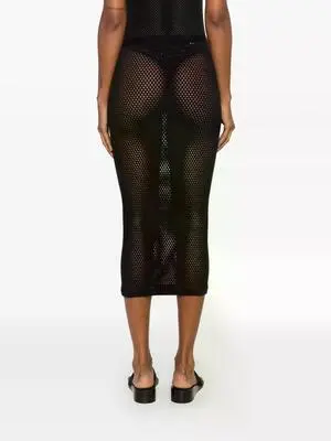 Wardrobe.NYC Mesh Midi Skirt