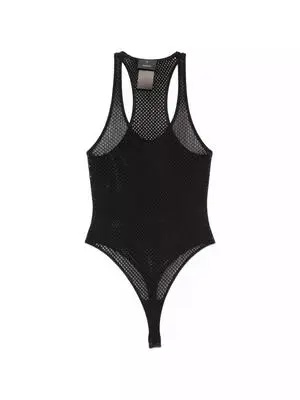 Wardrobe.NYC Mesh Bodysuit - Black