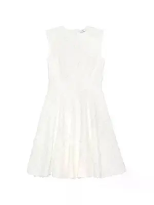 Erdem Crew-neck Mini Dress - Neutrals