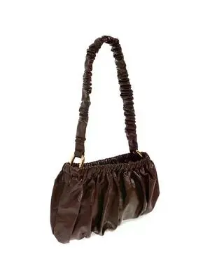 Marni Ruched Leather Tote Bag