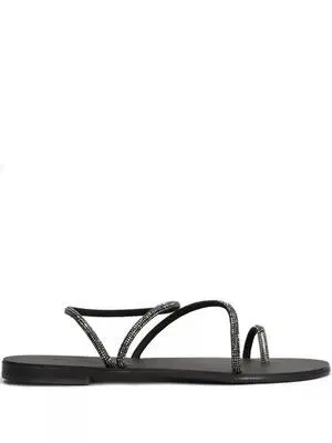 NICOLAS LAINAS Arch Ithaca Flat Sandals - Black
