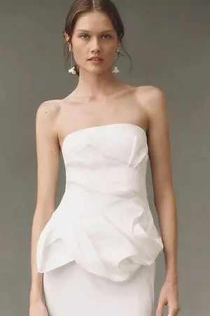 Acler Strapless Draped Top