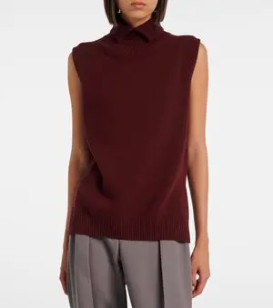 JIL SANDER Wool Turtleneck Sweater Vest