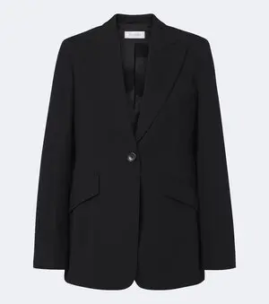 Max Mara Virgin Wool Blazer - Black