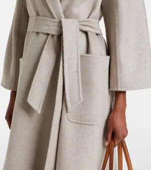 Max Mara Ludmilla Cashmere Wrap Coat - Beige