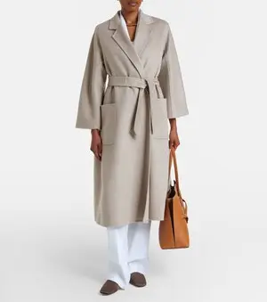 Max Mara Ludmilla Cashmere Wrap Coat - Beige