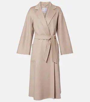 Max Mara Ludmilla Cashmere Wrap Coat - Beige