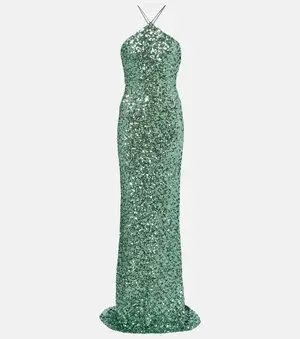 THE SEI Sequined Gown - Green