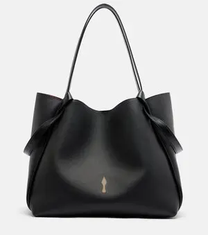 CHRISTIAN LOUBOUTIN Bettina Large Leather Tote Bag - Black