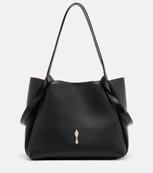 CHRISTIAN LOUBOUTIN Bettina Small Leather Tote Bag - Black