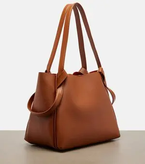 CHRISTIAN LOUBOUTIN Bettina Small Leather Tote Bag - Brown