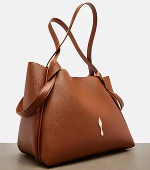CHRISTIAN LOUBOUTIN Bettina Small Leather Tote Bag - Brown