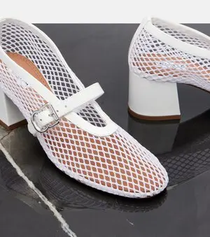 Alaïa Babies Mary Jane Pumps - White