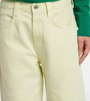 AGOLDE Laria Pieced Tapered Jeans - Yellow